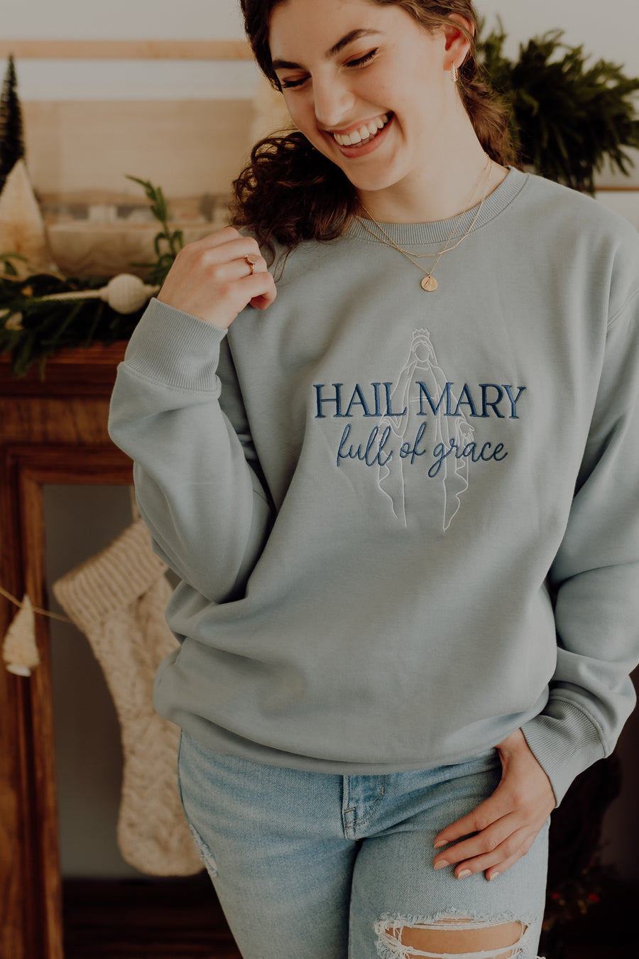 Hail Mary Crewneck – Abundantly Yours Shop